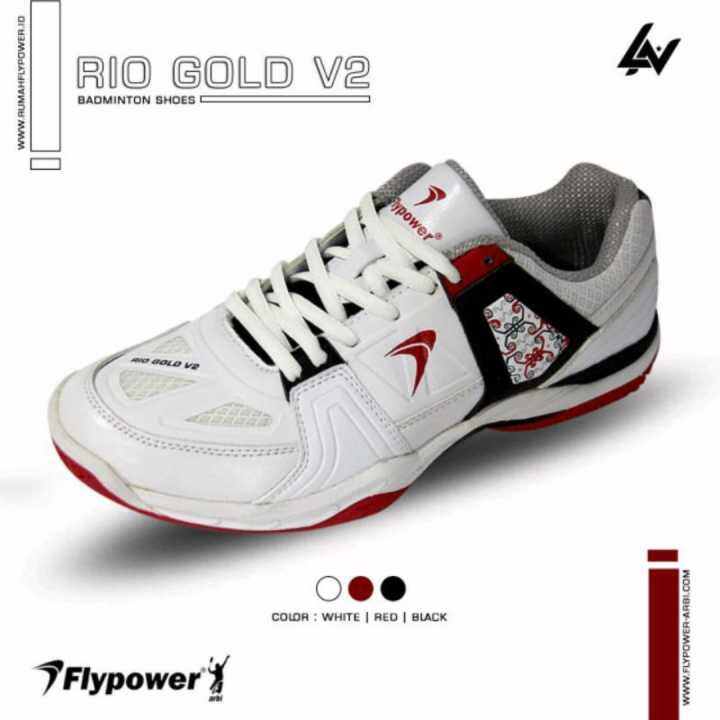 Sepatu Badminton FlyPower Rio Gold V2 | Lazada Indonesia