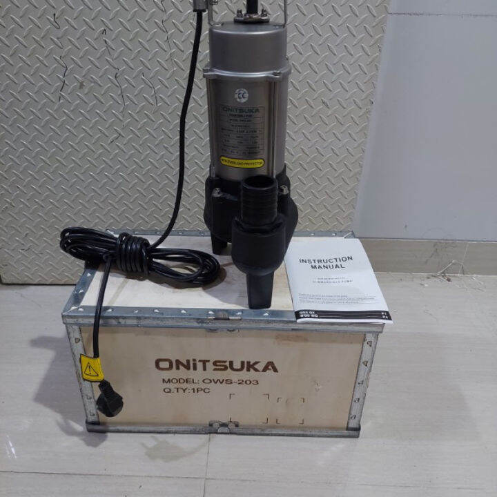 Pompa Celup Air Kotor Sewage Pump ONiTSUKA OWS-203 220v 1/2 HP 2 inch Submersible Pump | Lazada ...