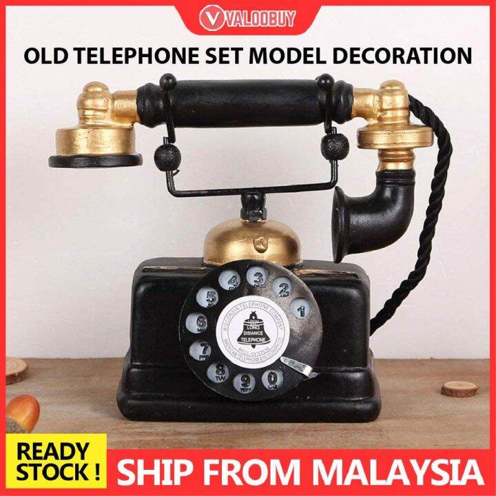 European Old Style Resin Turntable Rotary Telephone Set Model ...