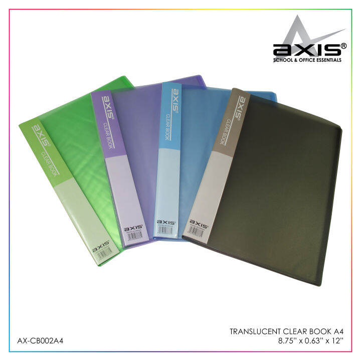 Clearbook Translucent Short A4 Folder Display Book Non-Refillable 20 ...