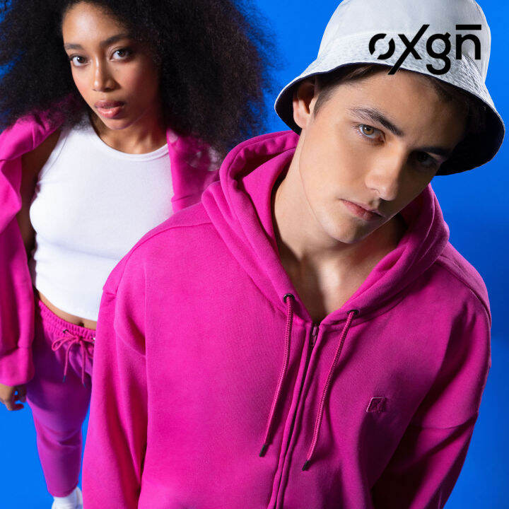OXGN Generations Zip Up Hoodie for Men (Pink) | Lazada PH