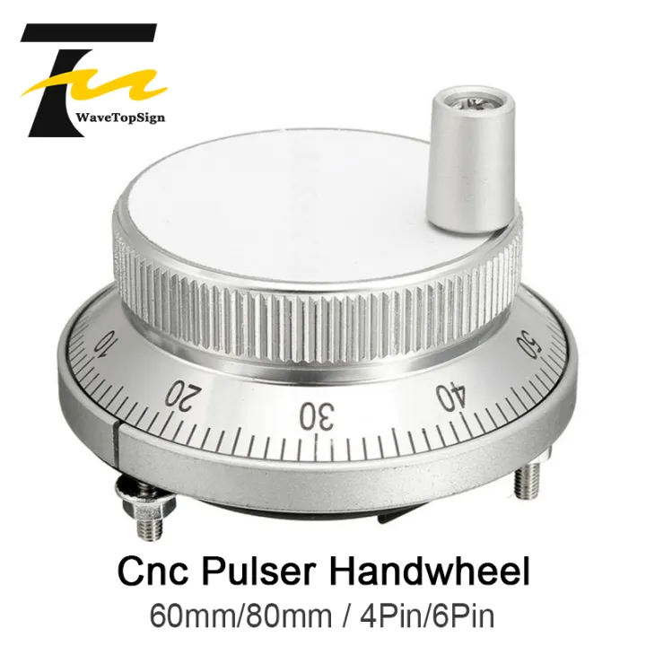 CNC Pulser HandWheel 5V 60mm 80mm 100PPR Manual Pulse Generator ...