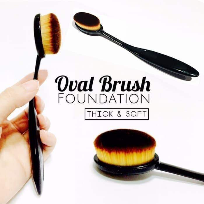 Oval Make Up Brush Kuas Oval blending brush kuas muka halus kuas wajah ...