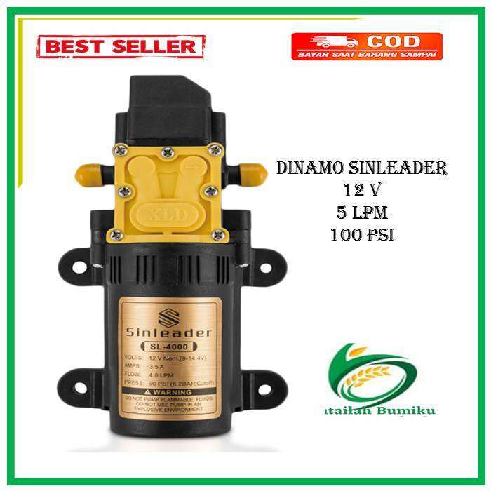 DINAMO POMPA AIR STEAM JET CLEANER DC 12 VOLT 100 PSI 5 LPM SINLEADER ...
