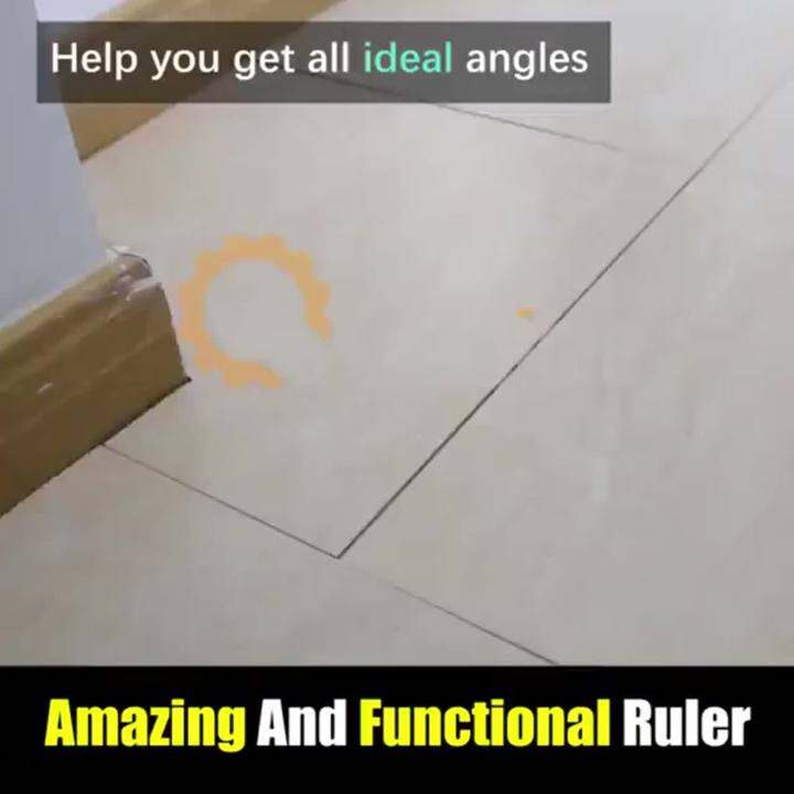 Professional Template Tool Angle Ruler Measuring Protractor Four Fold Ruler With Metric Inch