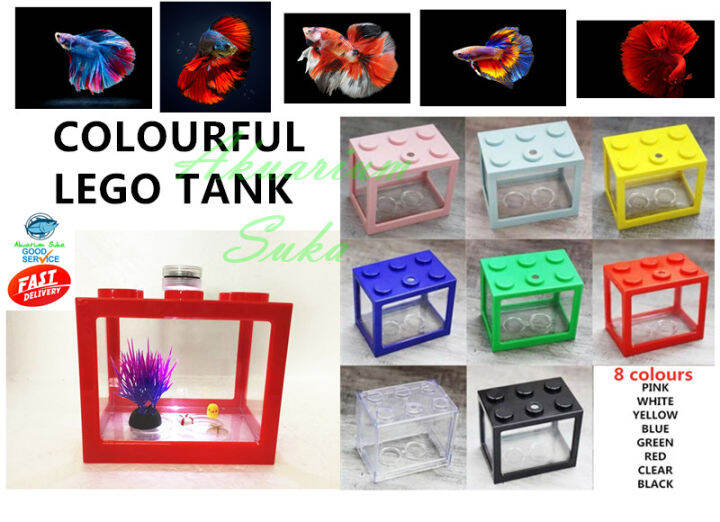 8171 COLOURFUL LEGO BETTA TANK AQUARIUM FISH UNIQUE DESIGN | Lazada