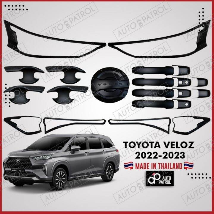 Toyota Veloz 2022 - 2023 Combo Set Garnish Matte black | Lazada PH