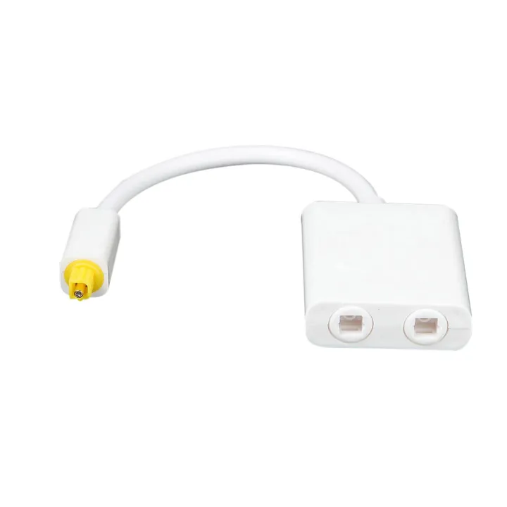 Digital Optical Audio Splitter Dual Port Splitter Adapter 1 input 2 ...