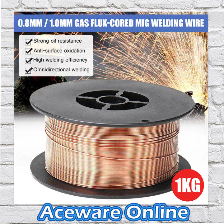 0.8mm / 1.0mm 1KG Gas Flux-Cored MIG Welding Wire C02 Carbon Steel Gas Shielded Mild Steel ER70S ...