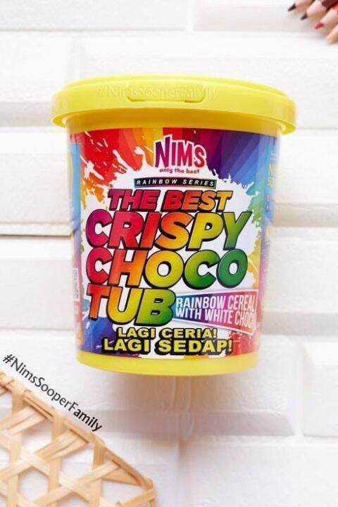 🌈 Rainbow Series Nims Crispy Choco tub 250g - Mini Rainbow Crunch ...