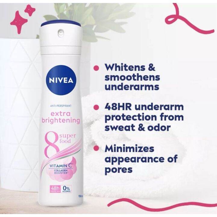 NIVEA EXTRA BRIGHTENING SUPER 8 FOOD VIT C COLLAGEN BOOSTER WHITENING ...
