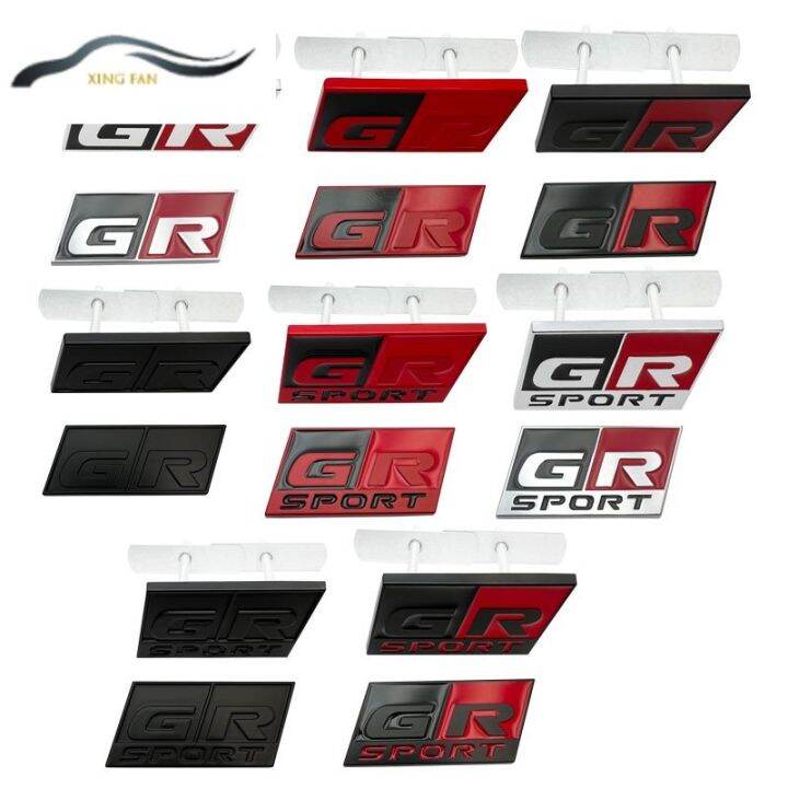XINFAN 3D Metal GR Sport Logo Car Sticker Emblem Decals Front Grille ...