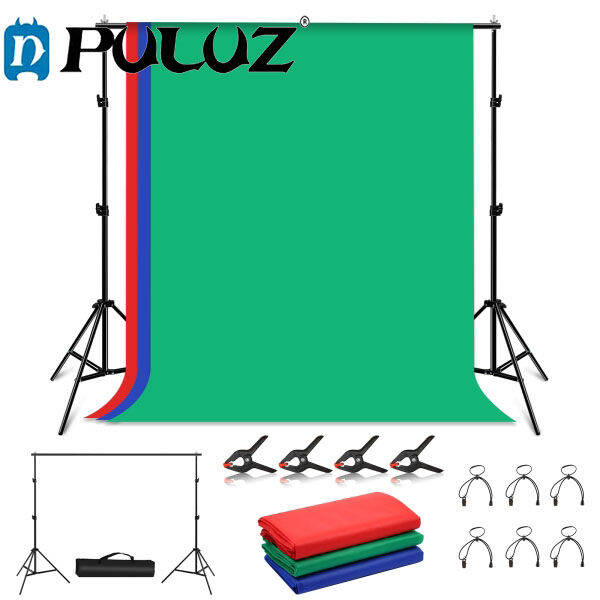 PULUZ 2x2m Photo Studio Background Support Stand Backdrop Crossbar ...