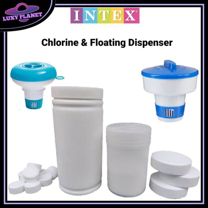 🔥Intex Chlorine Klorin Floating Dispenser Tablet 90% TCCA 1kg Chemical ...