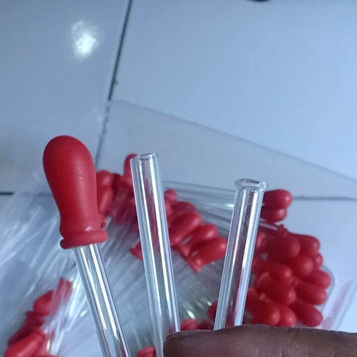 pipet pyrex tahan panas 10 cm tebal tidak mudah patah isi 5 pcs ...