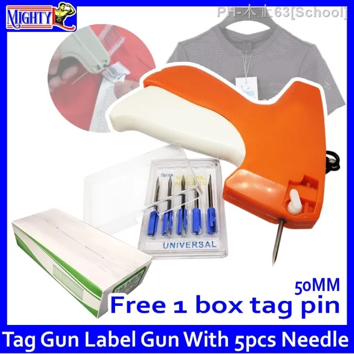 School Tag Gun Label Gun With 5pcs Needle Free 50mm Garment Price Label ...