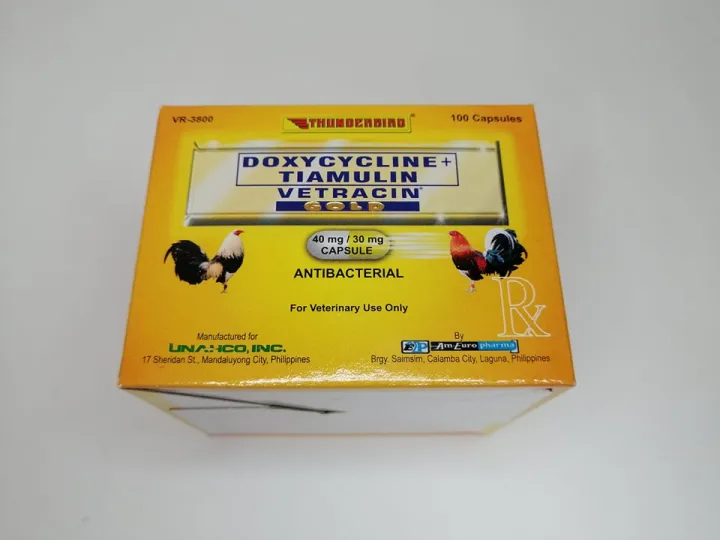 [Vetklix] 30 capsules THUNDERBIRD VETRACIN GOLD For Fighting Cocks ...