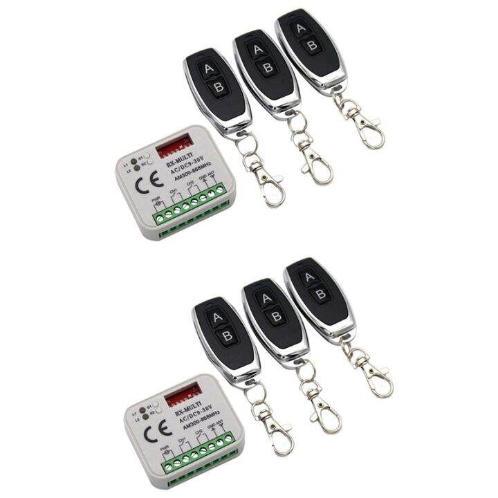 2X Garage Gate Remote Receiver 433 868MHz RX MULTI 300-900MHZ AC/DC 9 ...