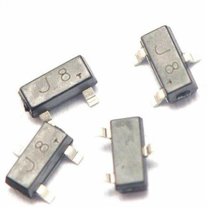 50PCS S9018 J8 0.05A/30V NPN SOT-23 SMD transistor | Lazada PH