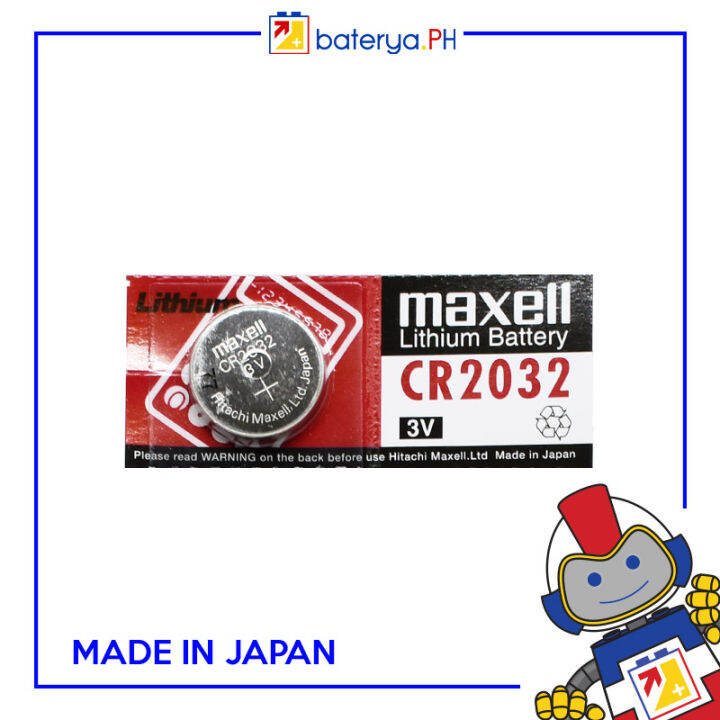 CR2032 (1 Piece) 3V Lithium Button Cell CR-2032, DL2032, BR2032, KL2032 ...