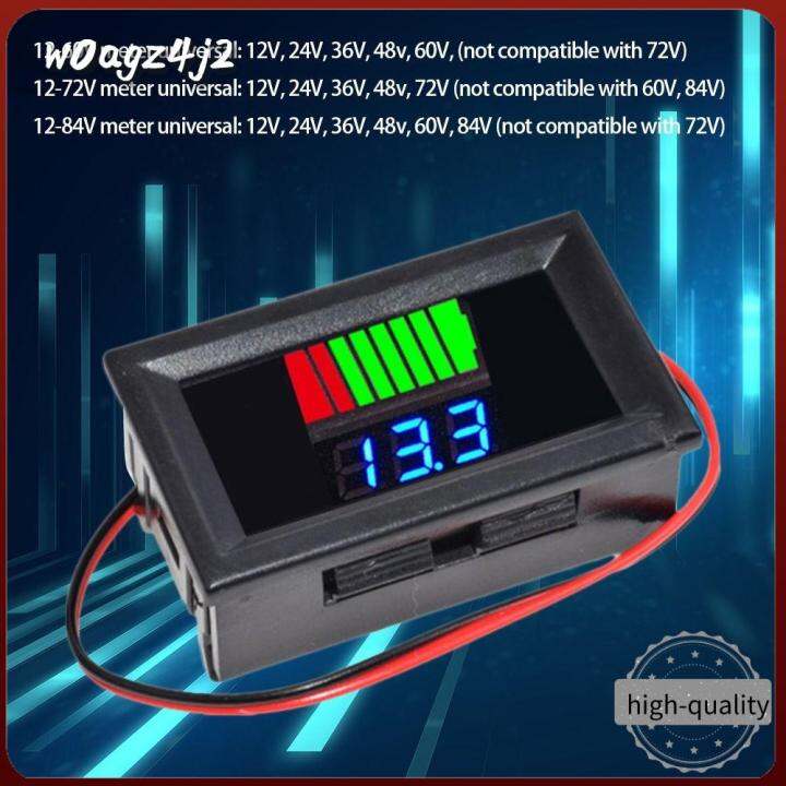 W0AGZ4J2 Universal Presisi tinggi Lampu LED Tampilan Digital 12V 24V 36V 48V 60V 72V Indikator ...