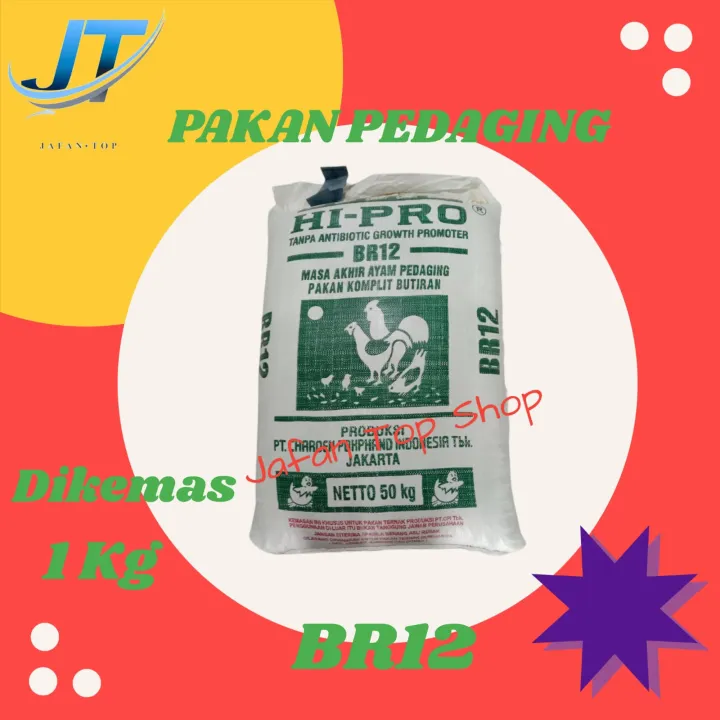 BR12 Pelet Pakan Ayam Hi Pro Umur 21 hari - Panen (1 kg) | Lazada Indonesia