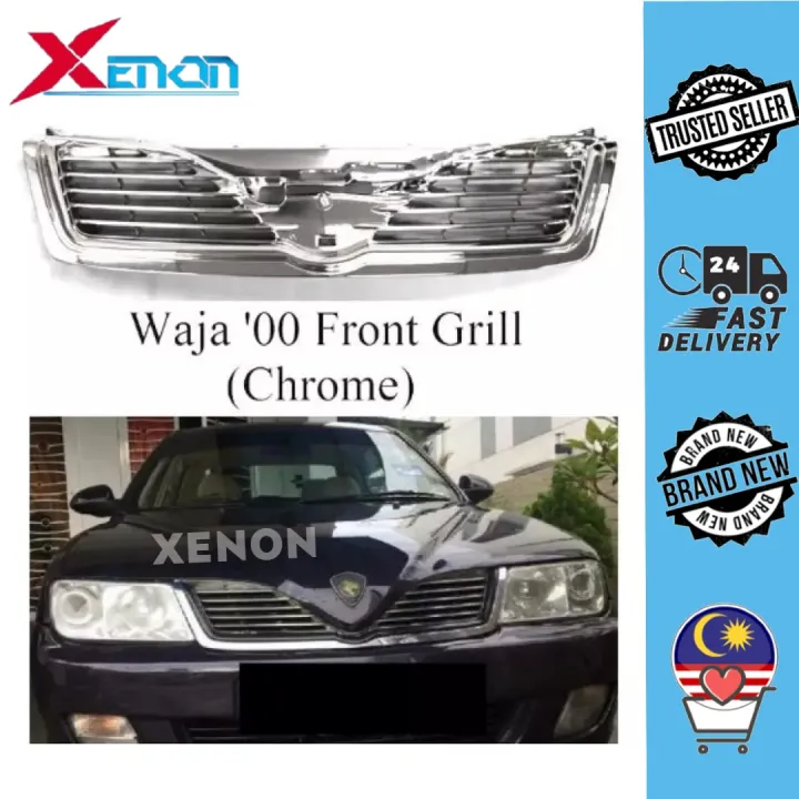 Proton Waja 2000 front Grille 1.6 Chrome | Lazada