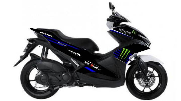 STRIPING AEROX 155 OLD VVA NVX COSTUME MONSTER ENERGY BAHAN TRANSPARAN ...