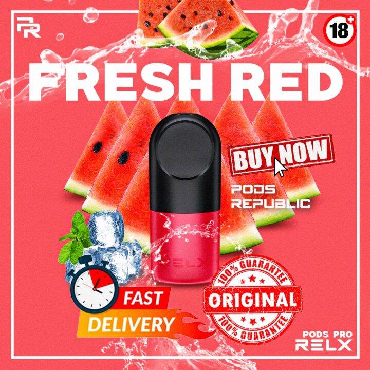 RELX Pods Pro - Fresh Red (Watermelon) | Lazada PH