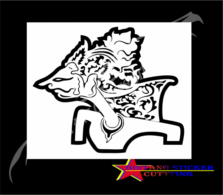 cutting stiker mobil wayang cutting wayang keren untuk kaca samping ...