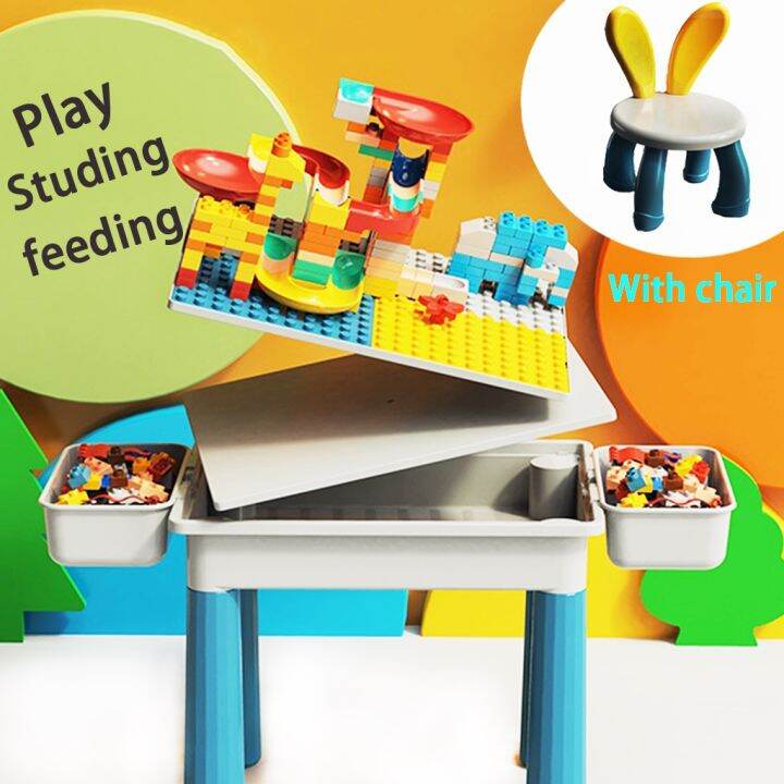 Multifunctional Building Blocks Table Toys for Kids Jenga Blocks ...