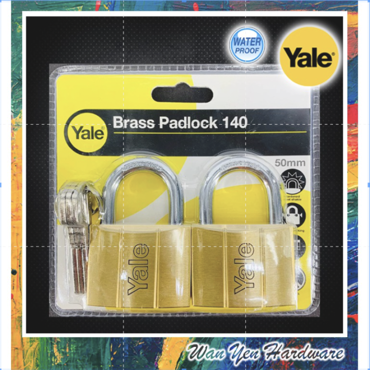 YALE BRASS PADLOCK V140.50KA2(50MM) | Lazada
