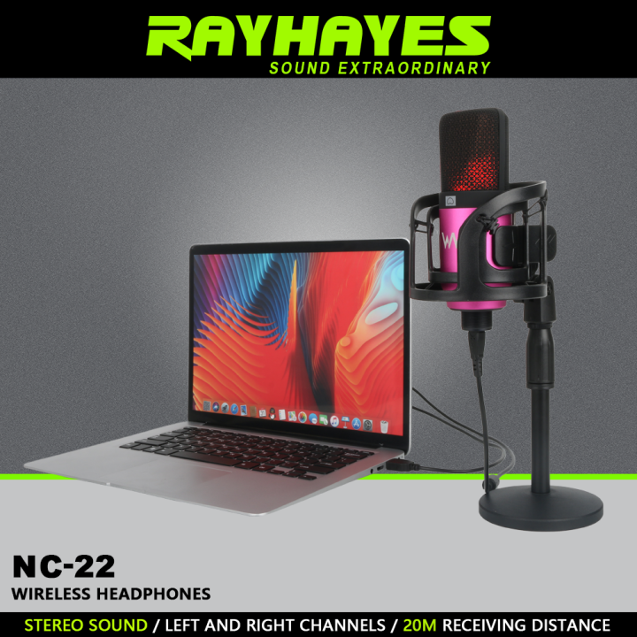 Rayhayes prefessional USB Condenser Microphone with RGB Color Ambient ...