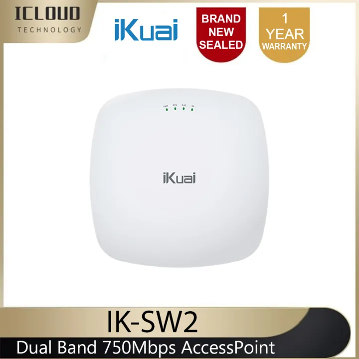 iKuai IK-SW2 Dual Band 750Mbps Access Point, 2.4Ghz /5GHz 802.11a/b/g/n/ac 2x2 MU-MIMO indoor ...