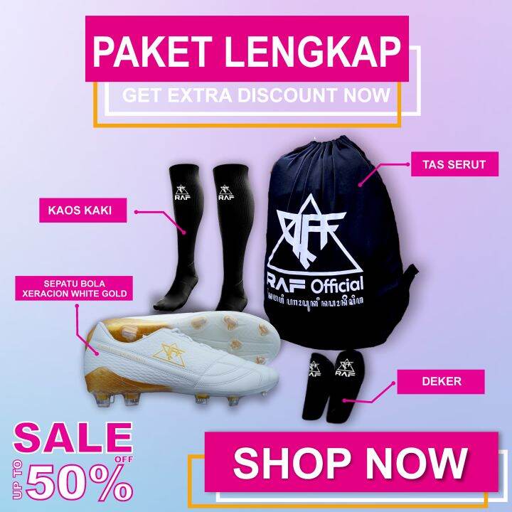 SEPATU BOLA RAF XERACION WHITE PAKET LENGKAP PRIA DEWASA | Lazada Indonesia SEPATU BOLA RAF XERACION WHITE PAKET LENGKAP PRIA DEWASA | Lazada Indonesia