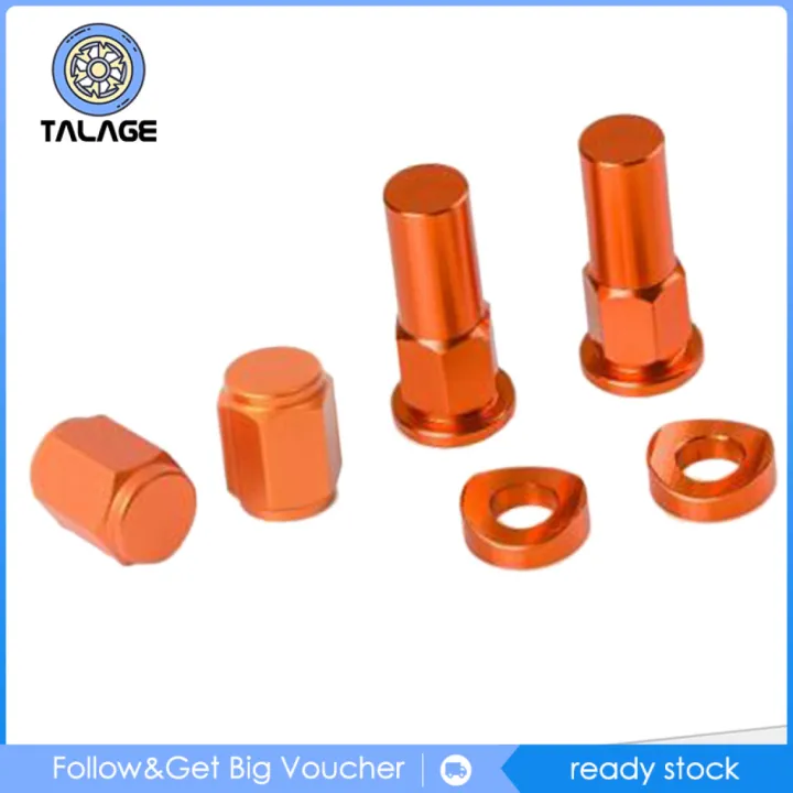 Talage Motorcycle CNC Billet Tire Valve Stem Rim Lock Nut Cap Spacer ...