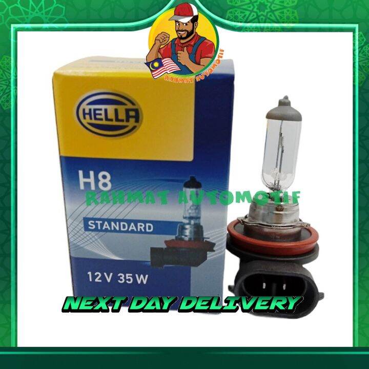 Original Hella H8 12V 35W Halogen Bulb Myvi Civic BMW Fog Lamp Sport Light | Lazada