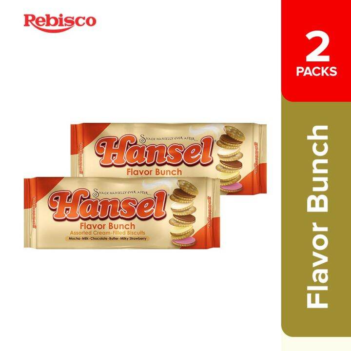 Hansel Flavor Bunch Sandwich Round Biscuit 31g x 10pcs (Set of 2 ...