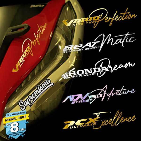 Stiker Motto Vario / Sticker Motor Pelan Vario Beat Honda ADV PCX ...
