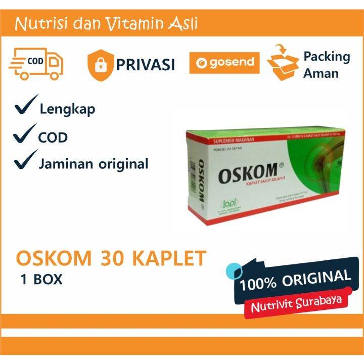 Oskom Box Isi 30 Tablet - Vitamin dan Mineral Osteoarthritis - Menjaga ...