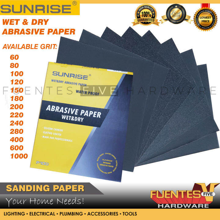 per piece Abrasive Sandpaper / Sanding paper grit 60 | 80 | 100 | 120 ...