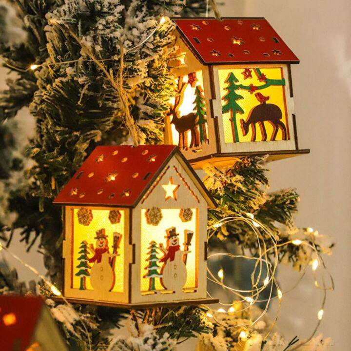 D5JKY พร้อมไฟ LED ที่แขวนแขวน กล้องสามมิติ ของตกแต่งปีใหม่ ของเล่นเด็ก ...