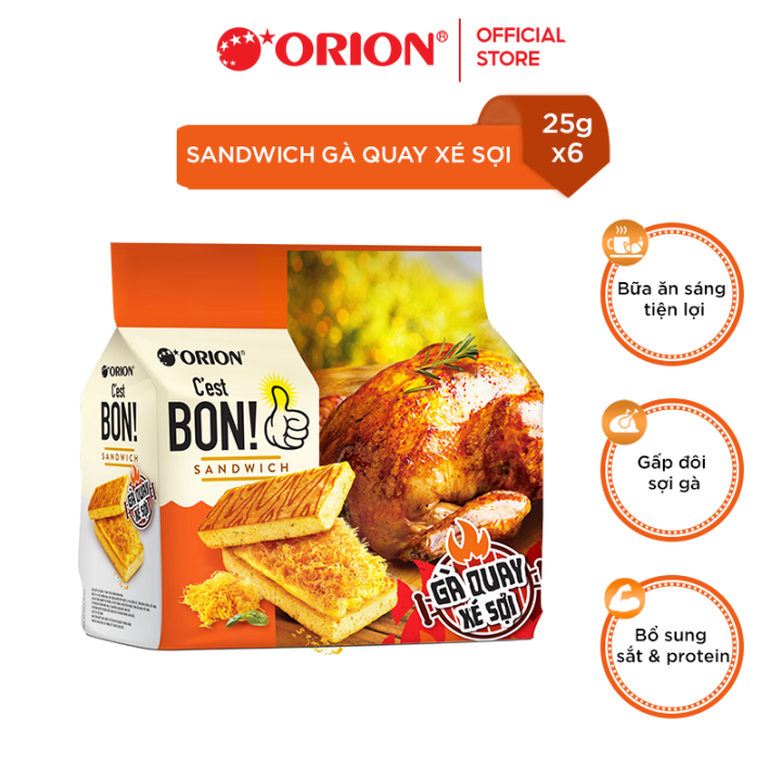 Bánh gà quay xé sợi Orion C'est Bon 150g tại Bách hóa XANH