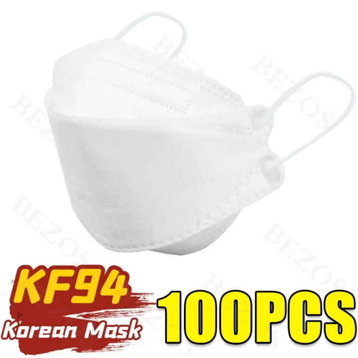 50pcs KF94 Black face mask Original Korea kf94 mask Reusable Disposable ...