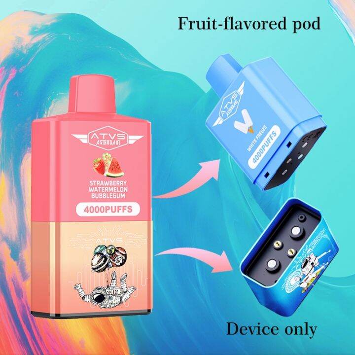 Up To 4000 Puffs Nicotine 2 Disposable Device 10ml Vape Oil Pod Mod ...