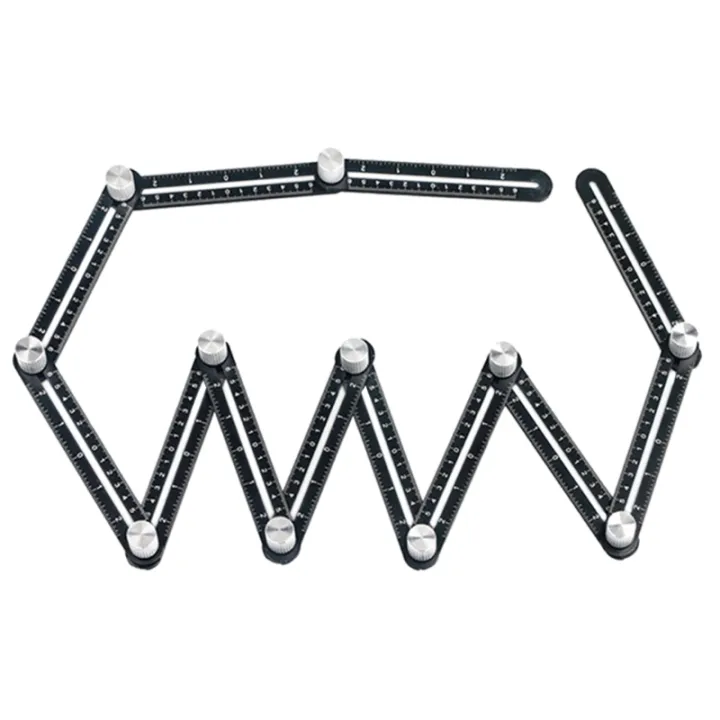 12-Side Rulers Tile Opening Locator Paving Floor Tiles Folding Rule ...