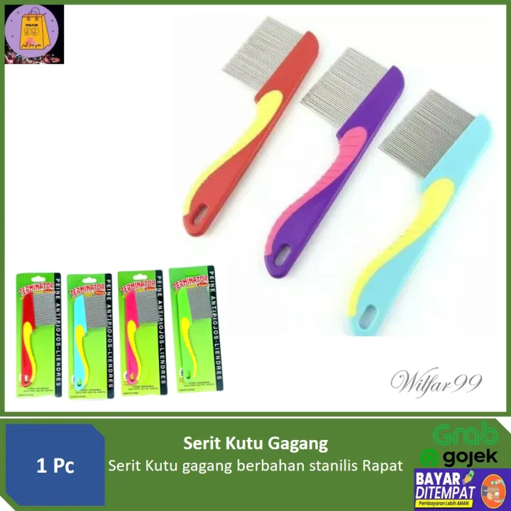 Serit Kutu Gagang / Sisir Kotoran Rambut / Sisir Ketombe Rambu | Lazada ...