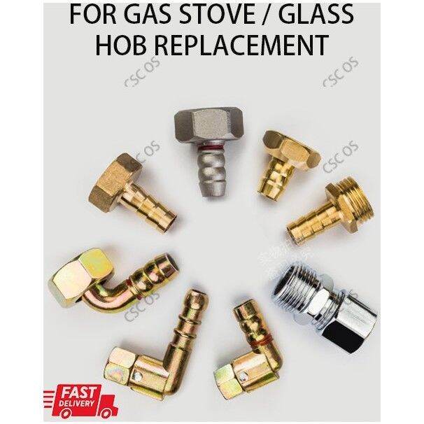 Universal Gas Cooker Stove Hob Inlet Joint Hose Connection L Shape ...