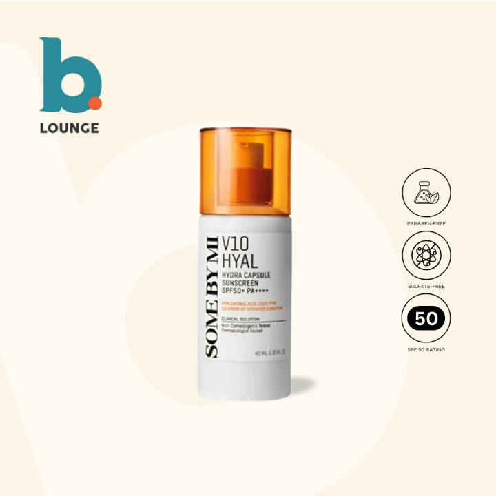 Some By Mi V10 Hyal Hydra Capsule Sunscreen SPF 50+ PA++++ 40ml | Lazada PH