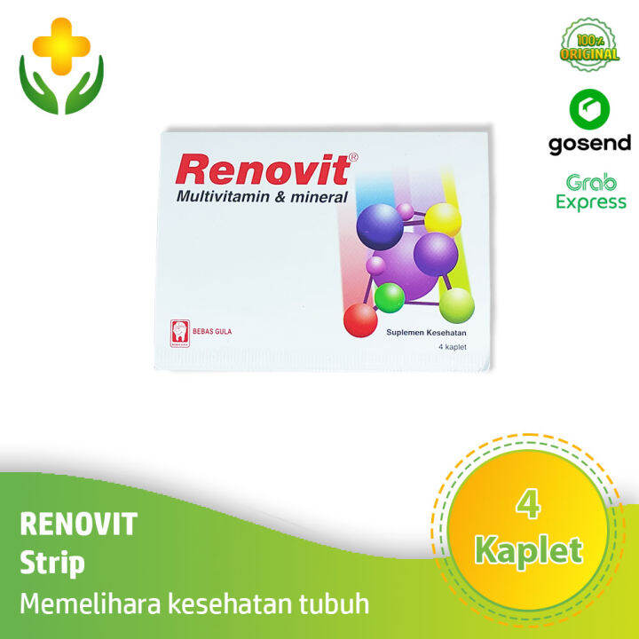 Renovit Strip 4 Kaplet Multivitamin Memelihara Daya Tahan Tubuh Renovit ...